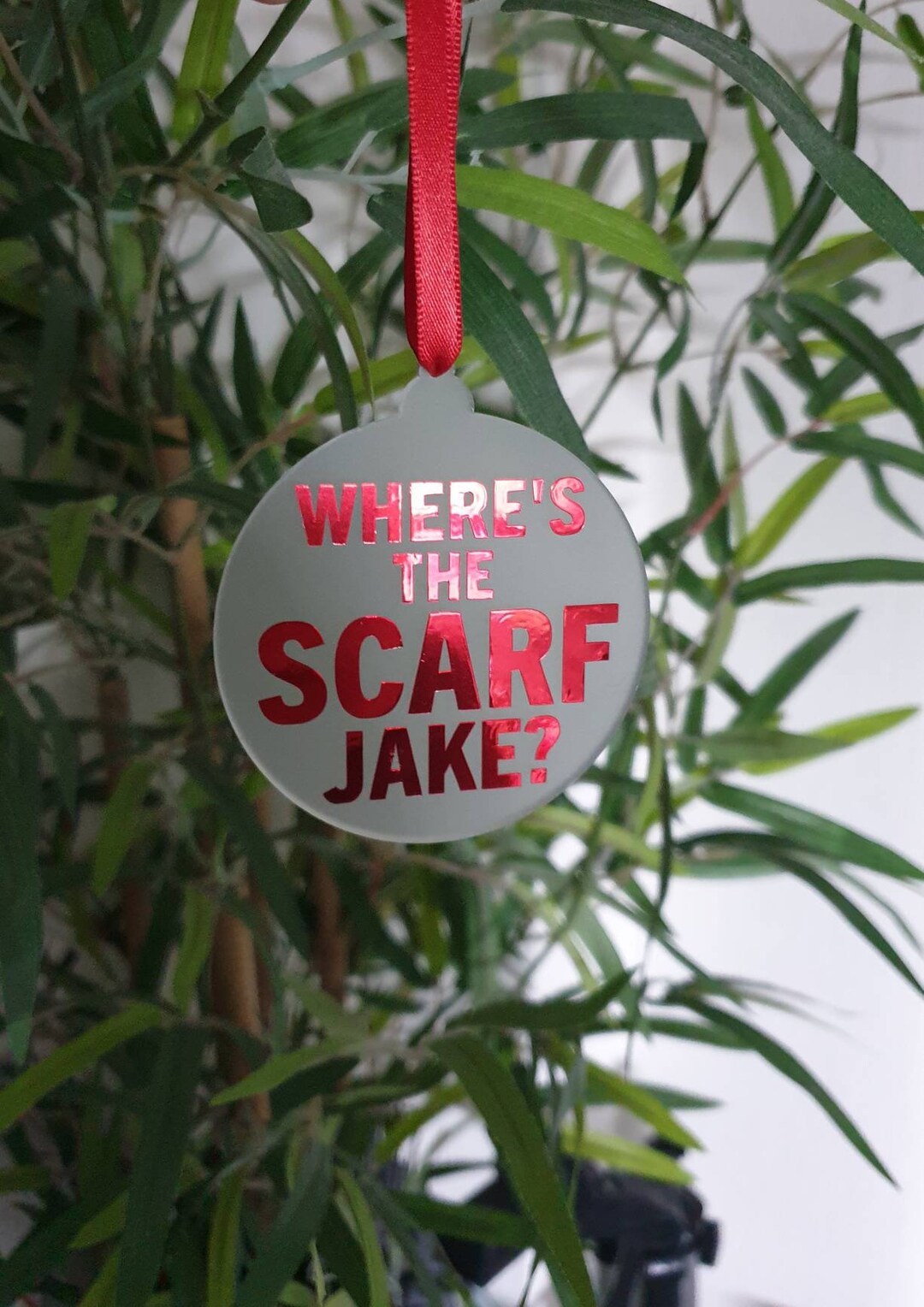 Eras Tour Themed Frosted Acrylic Hanging Christmas Bauble Decoration ...