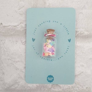 JAR OF SPARKLE Token Gift, Good Luck, Well Done, Thank You ...