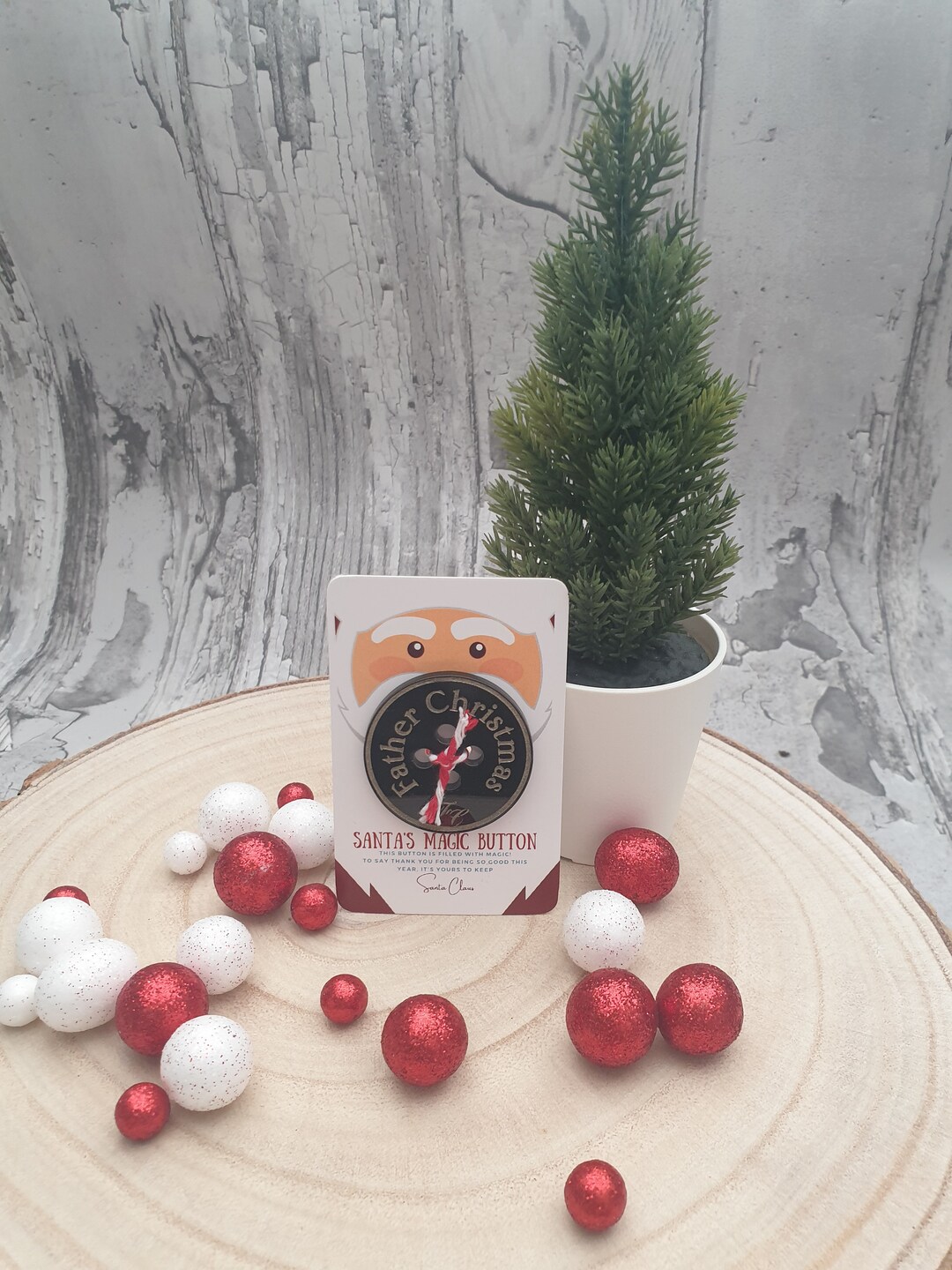 SANTAS MAGIC BUTTON Token Gift, Christmas Eve Gift, Stocking Filler ...