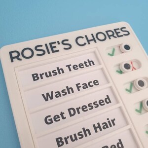 Personalised Routine Chart for Children With Pictures, Chore Chart ...