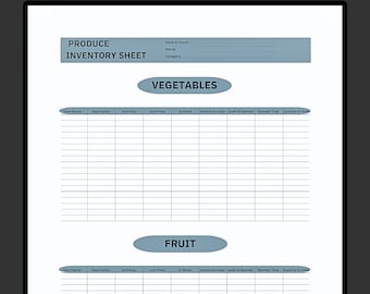 Restaurant Inventory PAR Prep Sheet Text Editable Google Sheets ...