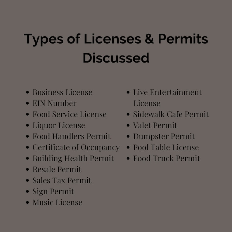 Restaurant Licensing and Permit Guide. Everything You Need to Know ...