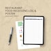 Restaurant Receiving Log and Receiving Food Procedure Poster - Etsy