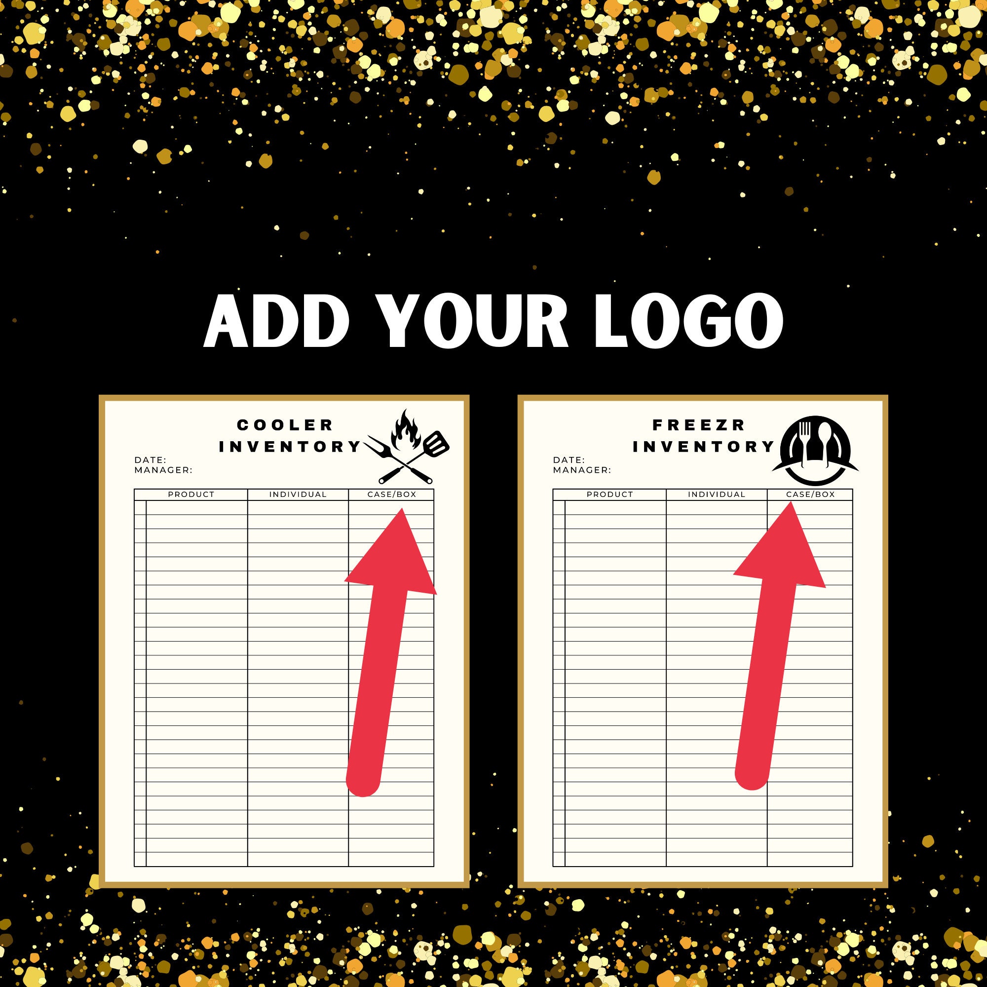 Restaurant Inventory Template. Supply Order List. Printable. Editable ...