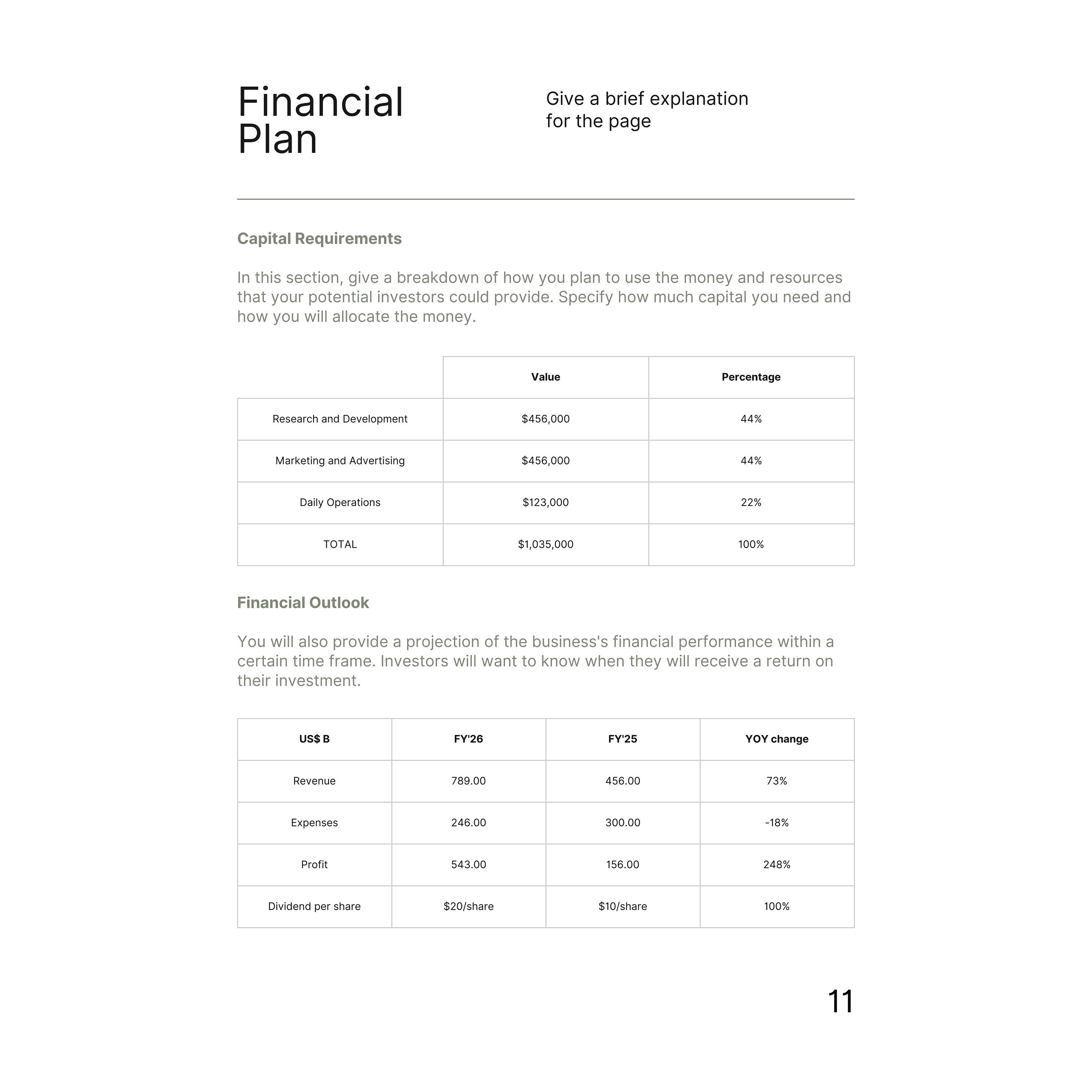 Pizzeria Business Plan Template. New Business Planner for a Pizza ...