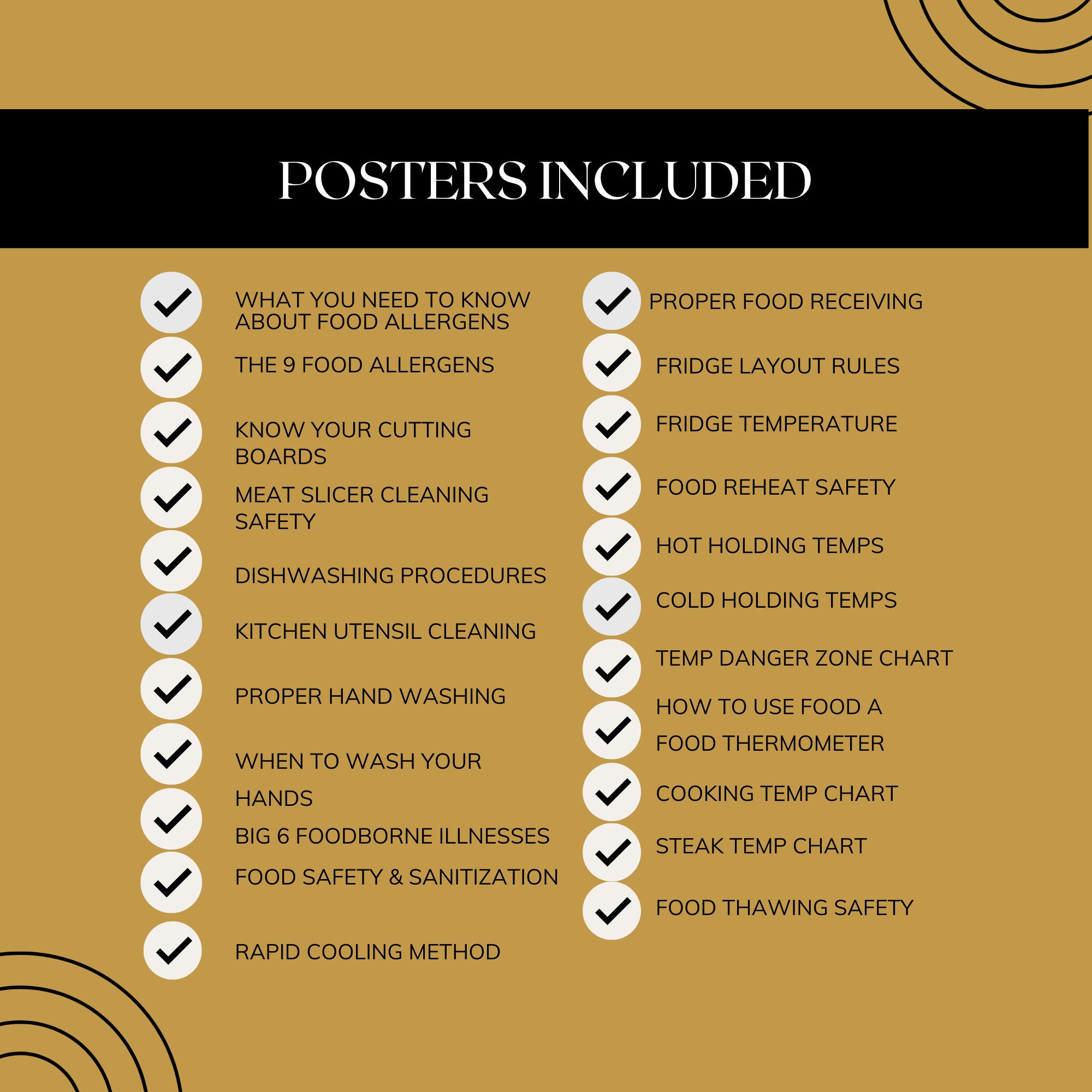 Restaurant Compliance Poster Bundle. Food Safety & Sanitization ...