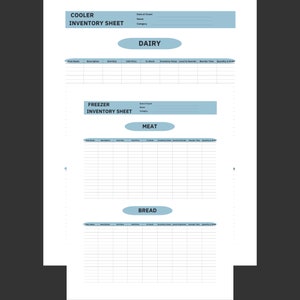 Editable Restaurant Inventory & Order Forms. - Etsy