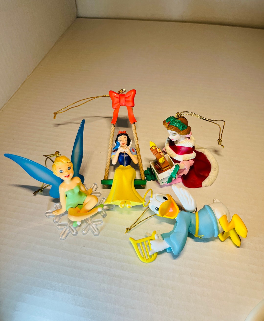 Vintage GROLIER DISNEY Christmas Magic Ornament Collection Set4 - Etsy