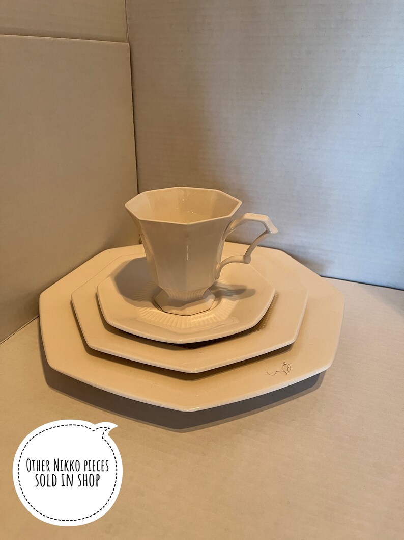 Nikko Classic White Dinner Plate - Etsy