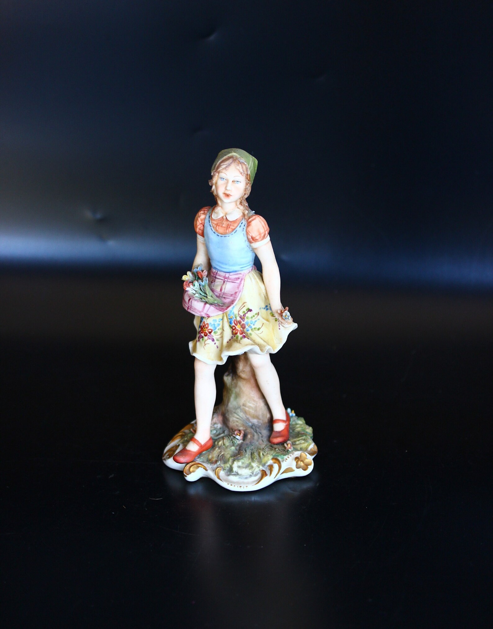 Vintage Hand Painted Capodimonte Porcelain Figurine: Maggioni Artist ...