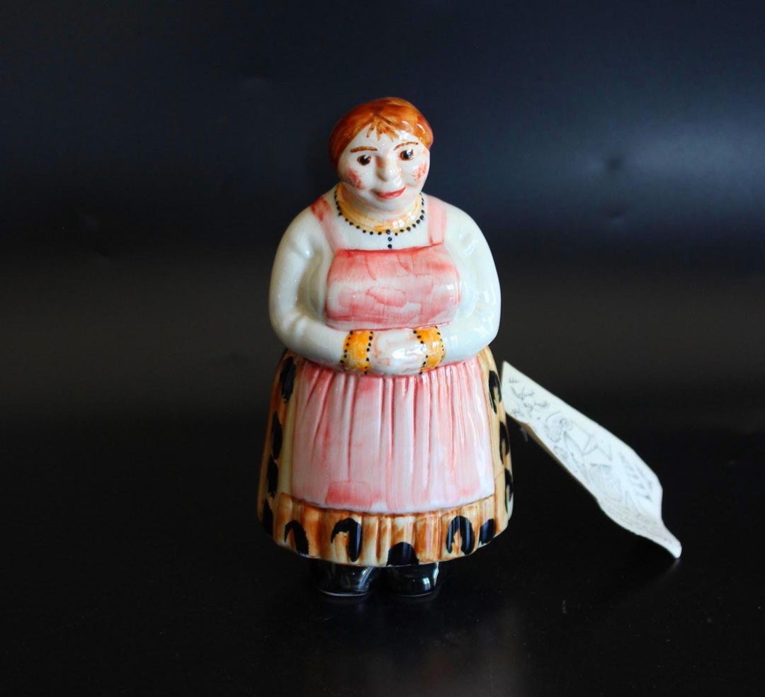 Vintage English Ceramic Pomander Figurine: Alexander Ceramics, Handmade ...