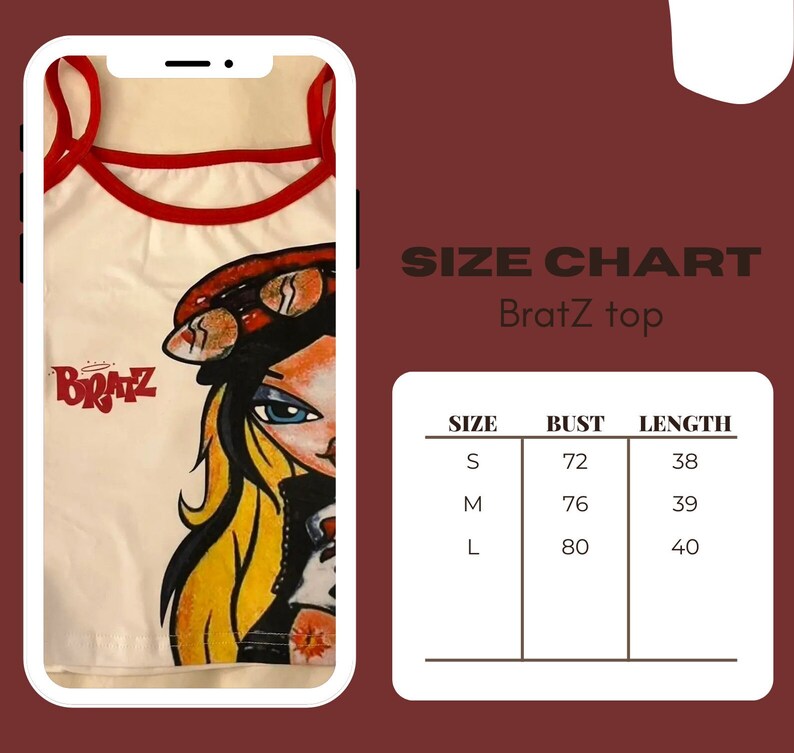 Y2k 2000s Cartoon Bratz Tank Top Summer Vintage Crew Neck Crop Tops ...