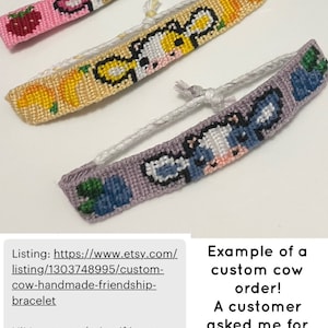 Custom Cow Handmade Friendship Bracelet look Through All Pics for ...