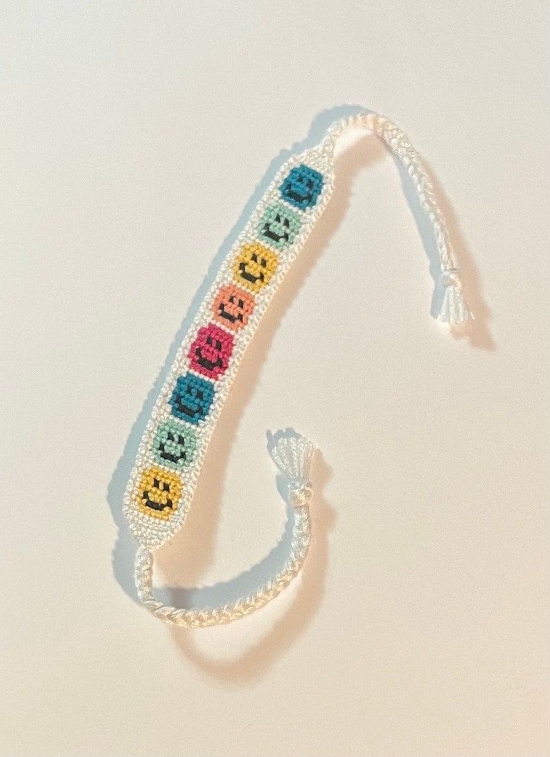 Adjustable Smiley Face Friendship Bracelets - Etsy