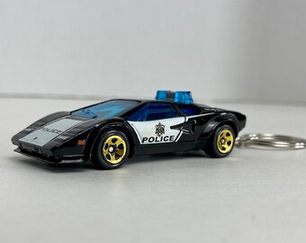Police Car Keychain | Etsy