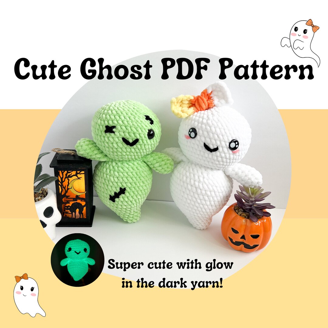 Crochet Ghost Pattern / Crochet Halloween / Crochet Cute Pattern ...
