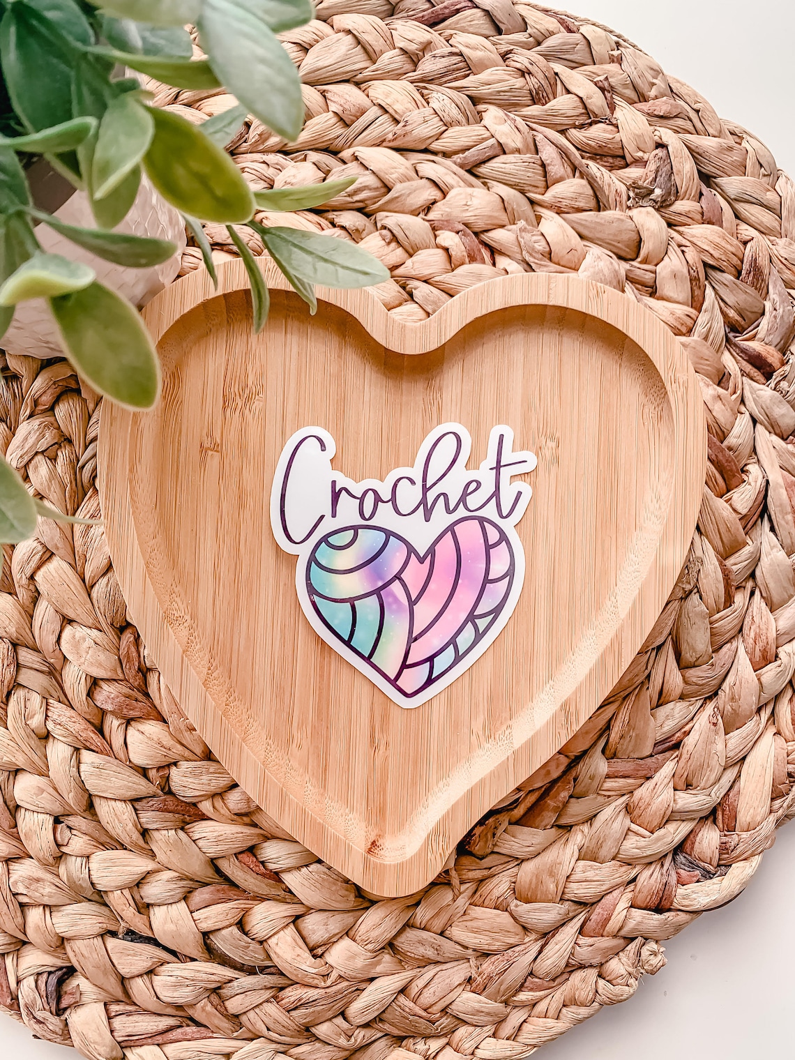 Crochet Heart Sticker/ Cute Crochet Sticker/ Yarn Sticker - Etsy