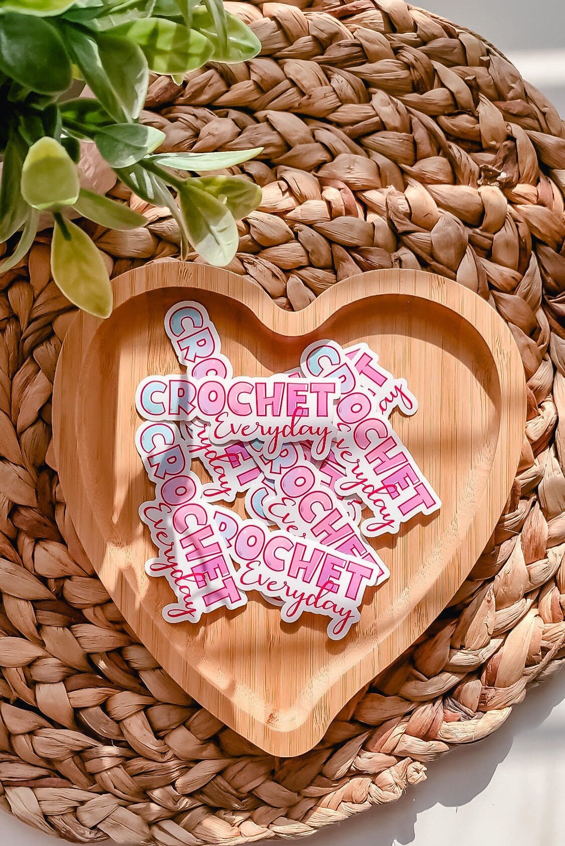 Crochet Sticker/ Vinyl Sticker/ Crochet Everyday Sticker/ | Etsy