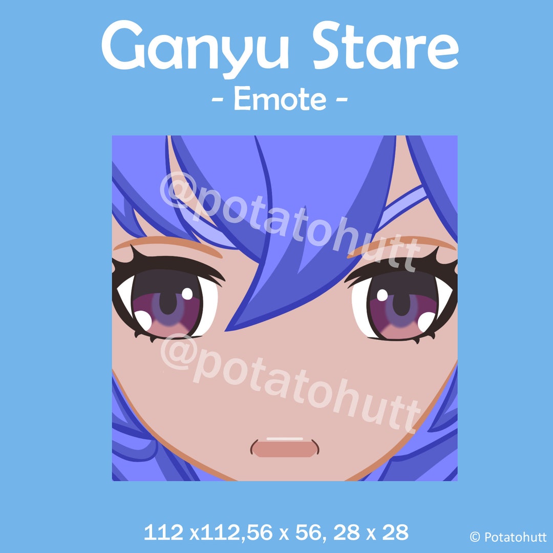 Twitch Emote // Ganyu Stare - Etsy