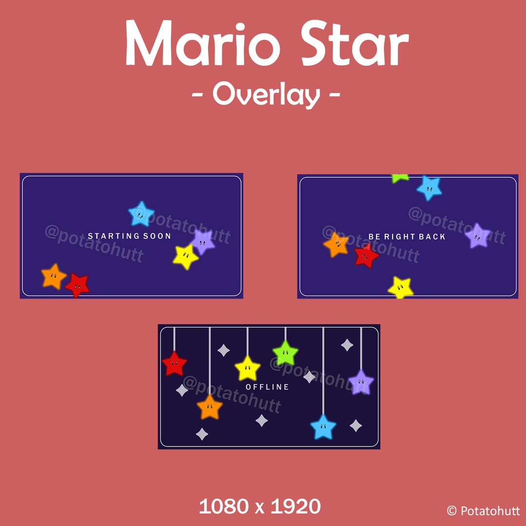 Mario Star // Animated Overlays - Etsy