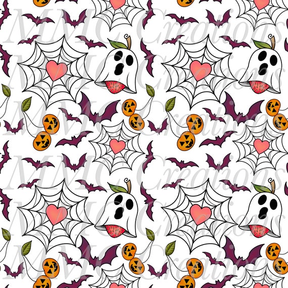 Seamless Halloween Pattern Png and Jpeg Digital Paper - Etsy
