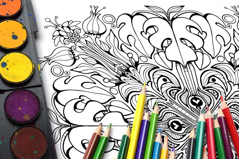 Monstera Mandala - Downloadable, Printable Colouring & Drawing Sheets ...