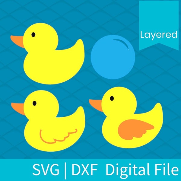 Duckie Birthday Svg - Etsy