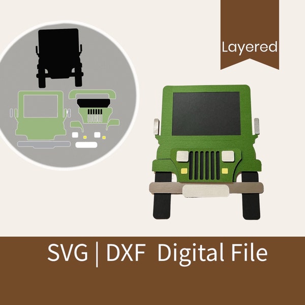 Jeep Dxf File - Etsy