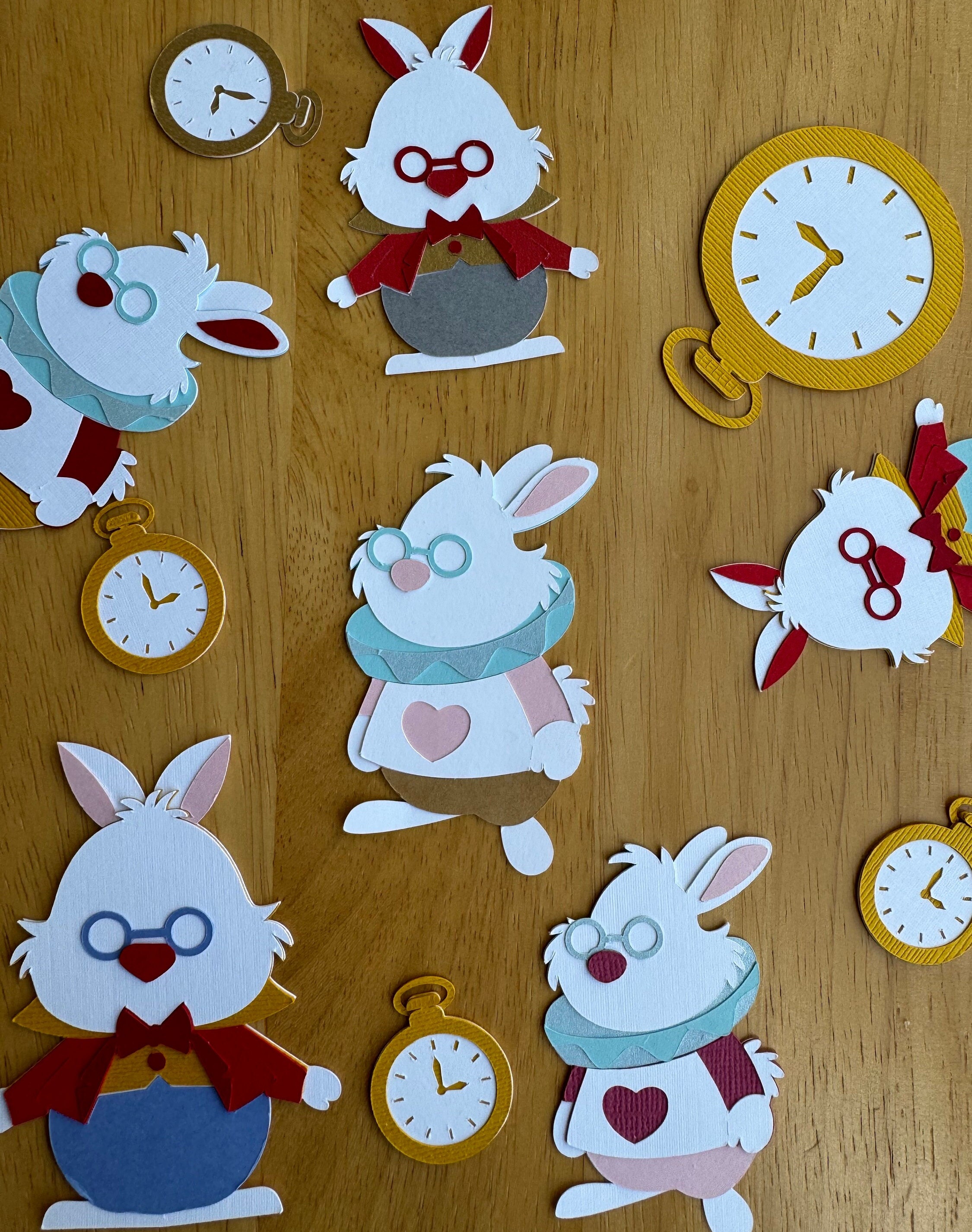 White Rabbit Layered SVG File: Wonderland Cake Topper (digital Download ...