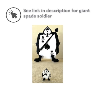 Spade Card Soldier SVG DXF: Alice in Wonderland Tea Party Decor ...