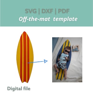 Off the Mat Surf Board Template| DIY Baby or Toddler Photo Prop Perfect ...
