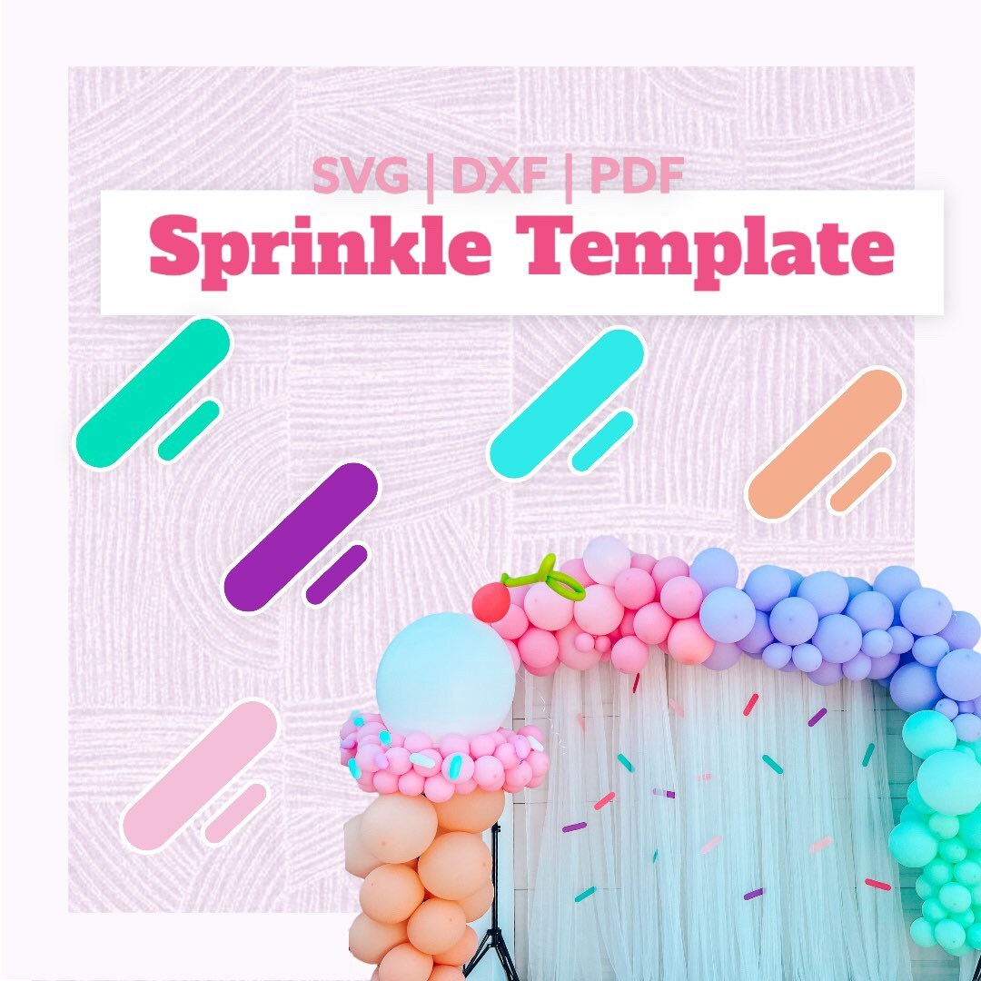 Sprinkle Template: SVG DXF, DIY Photo Backdrop (digital Download) - Etsy