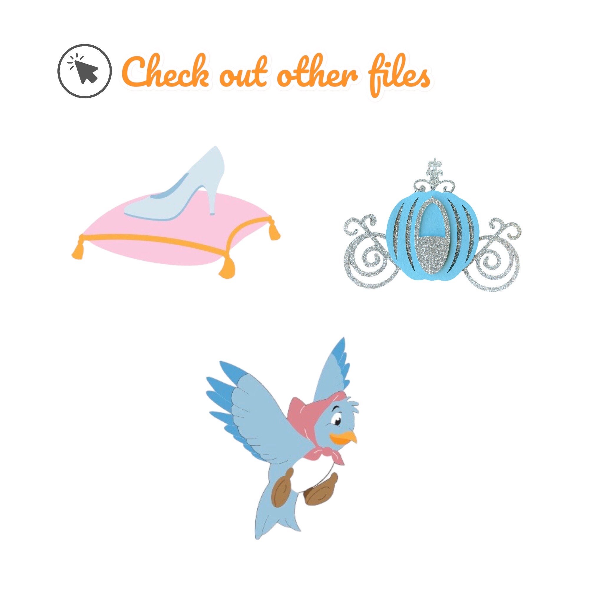 Blue Bird Digital File Layered Princess Bird - Etsy