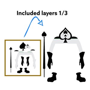 Spade Card Soldier SVG DXF: Alice in Wonderland Tea Party Decor ...