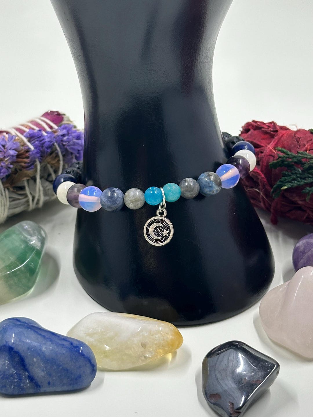 Psychic Awareness Lava Stone Bracelet - Etsy