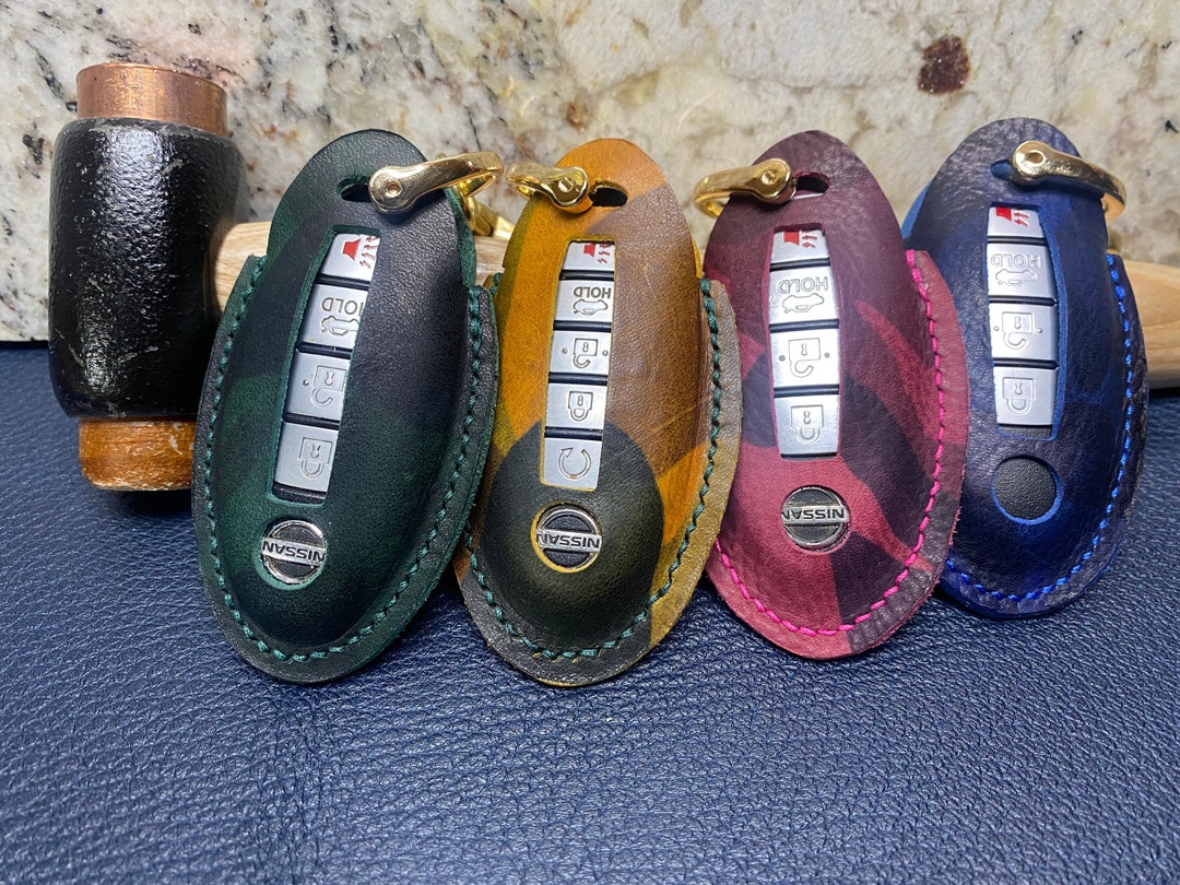 Nissan and Infinity Series Leather Key Fob Car Cover, Remote Start Key ...