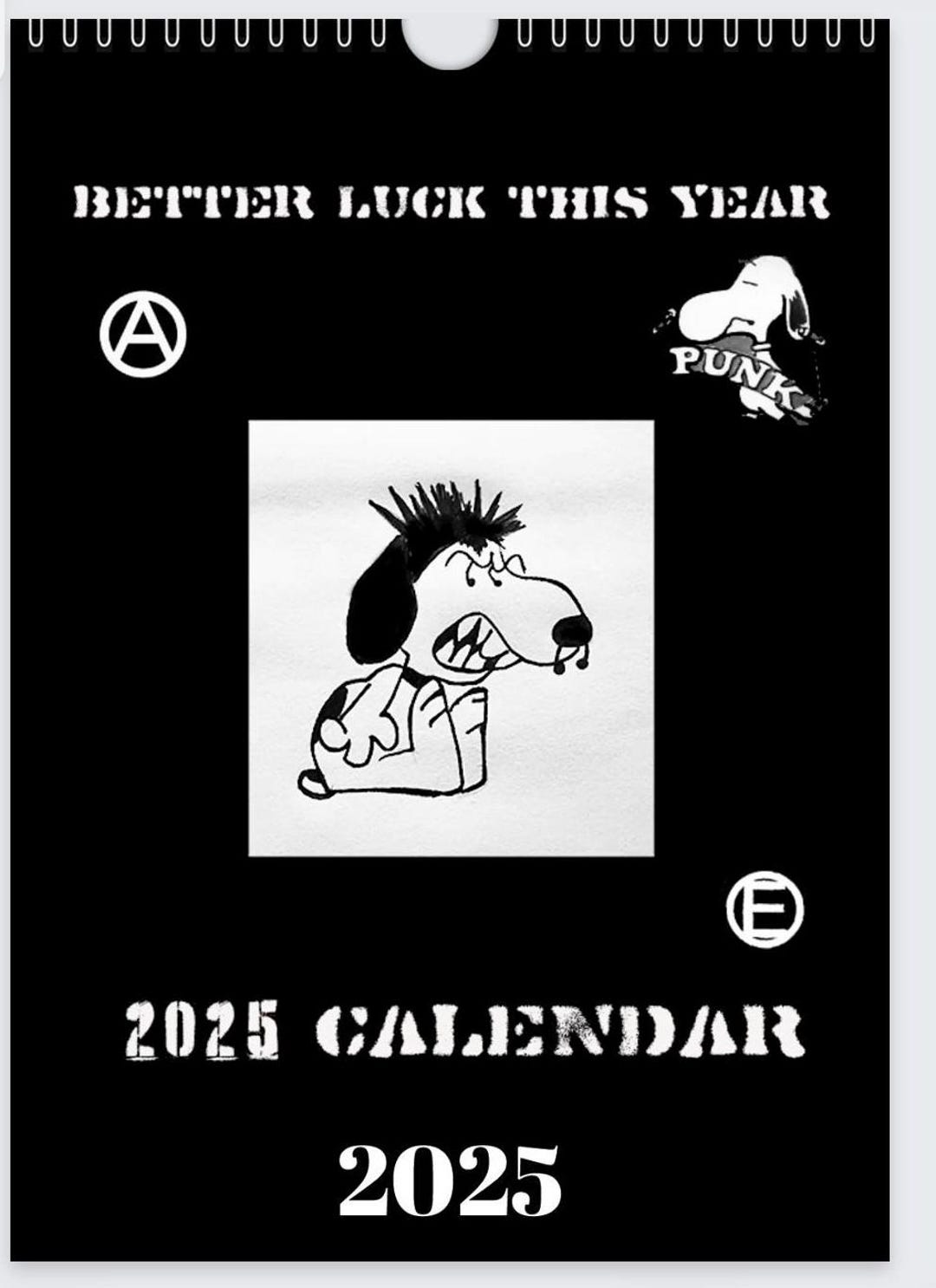 Better Luck This Year 2025 Punk Calendar - Etsy