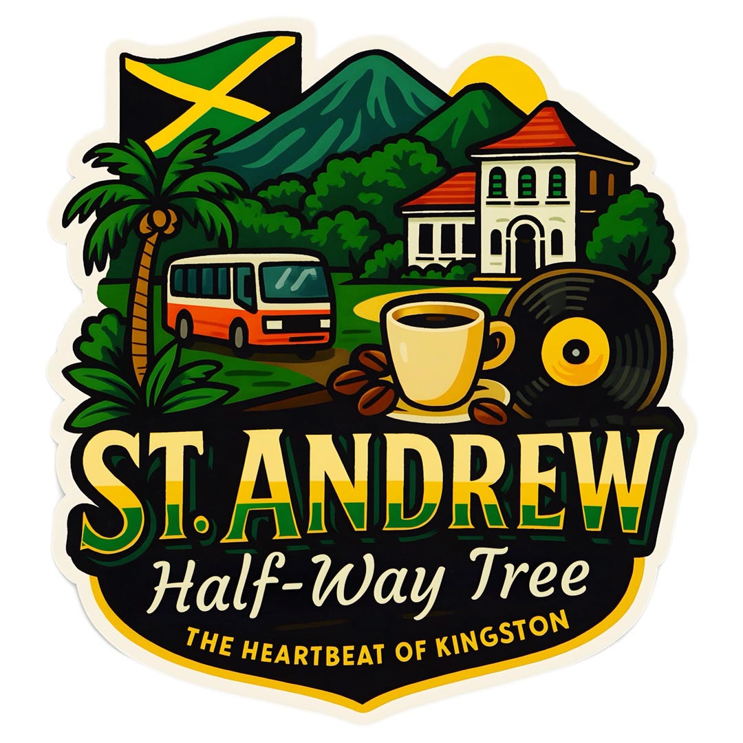 St. Andrew Vibes Jamaican Sticker| Half-way Tree | Jamaica Parish ...