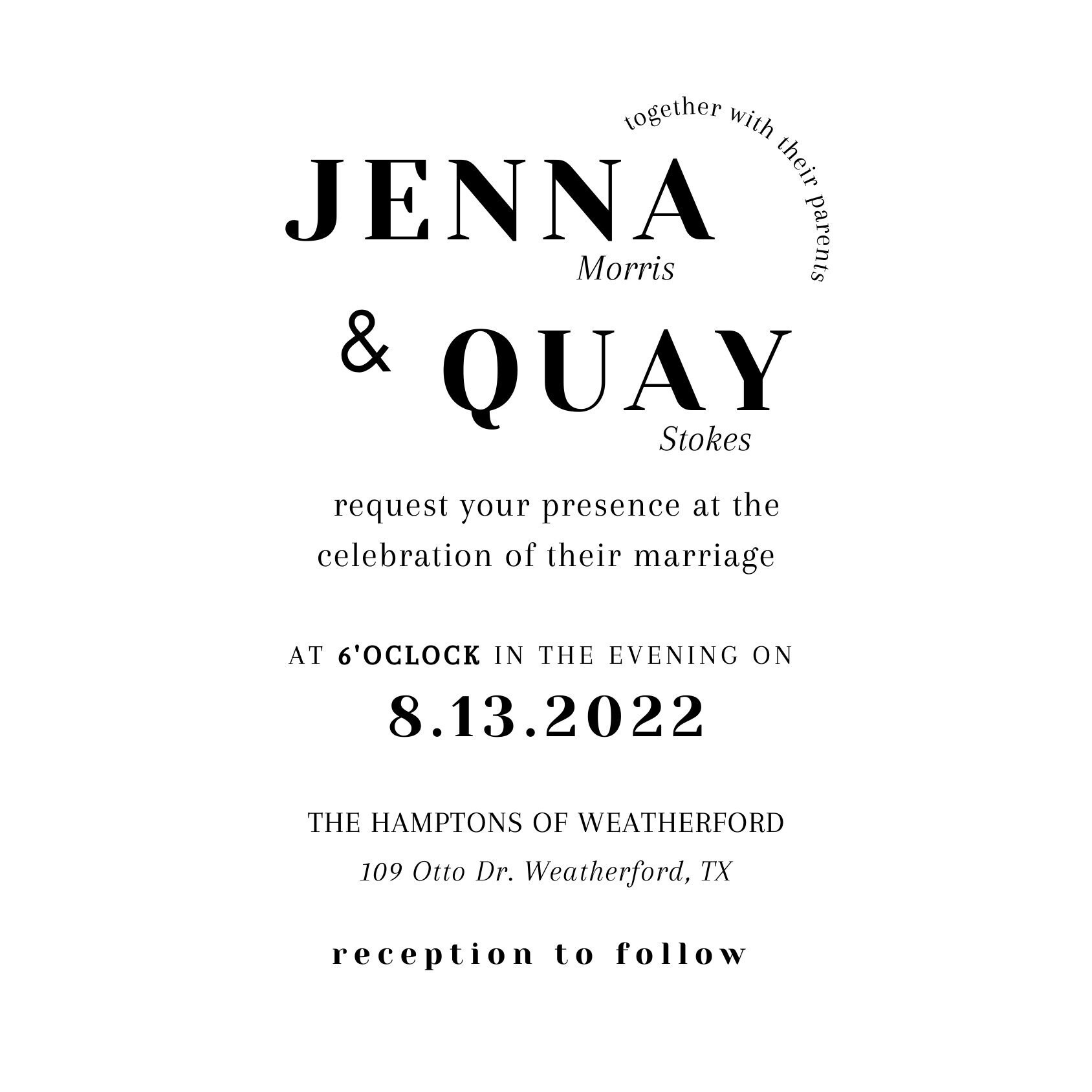 Minimalist Wedding Invitation Set- Downloadable Template - Etsy