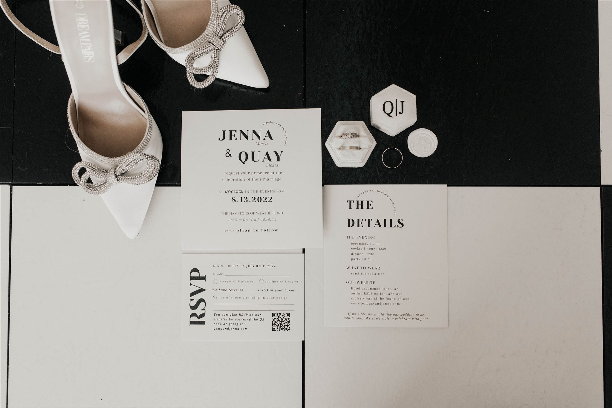 Minimalist Wedding Invitation Set- Downloadable Template - Etsy