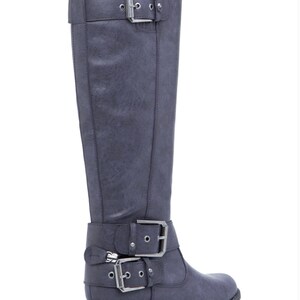 SHOE DAZZLE Romilly Faux Leather Knee High Riding Boots Brand New in ...