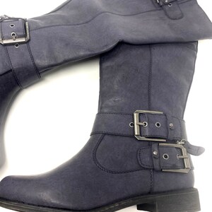 SHOE DAZZLE Romilly Faux Leather Knee High Riding Boots Brand New in ...