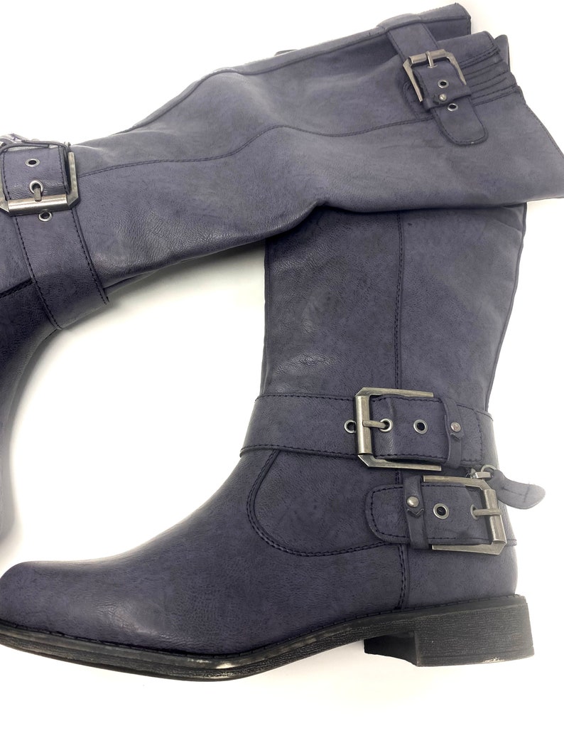 SHOE DAZZLE Romilly Faux Leather Knee High Riding Boots Brand New in ...