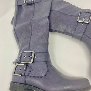 SHOE DAZZLE Romilly Faux Leather Knee High Riding Boots Brand New in ...