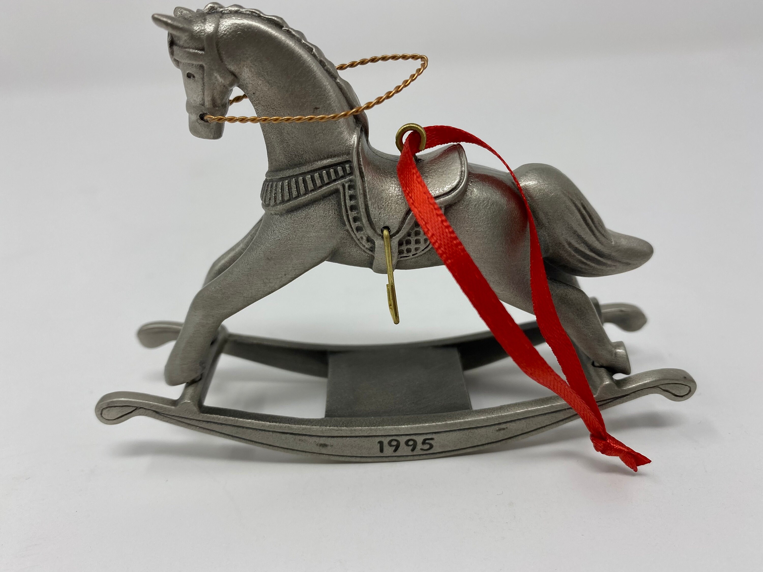 Vintage Hallmark pewter Rocking Horse 15th Anniversary Edition 1995 ...