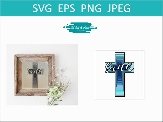 3D Cross Shadow Box SVG/PNG Cut Files Cross Easter Faith | Etsy