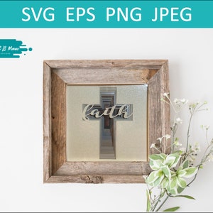 3D Cross Shadow Box SVG/PNG Cut Files | Cross | Easter | Faith | 3D ...