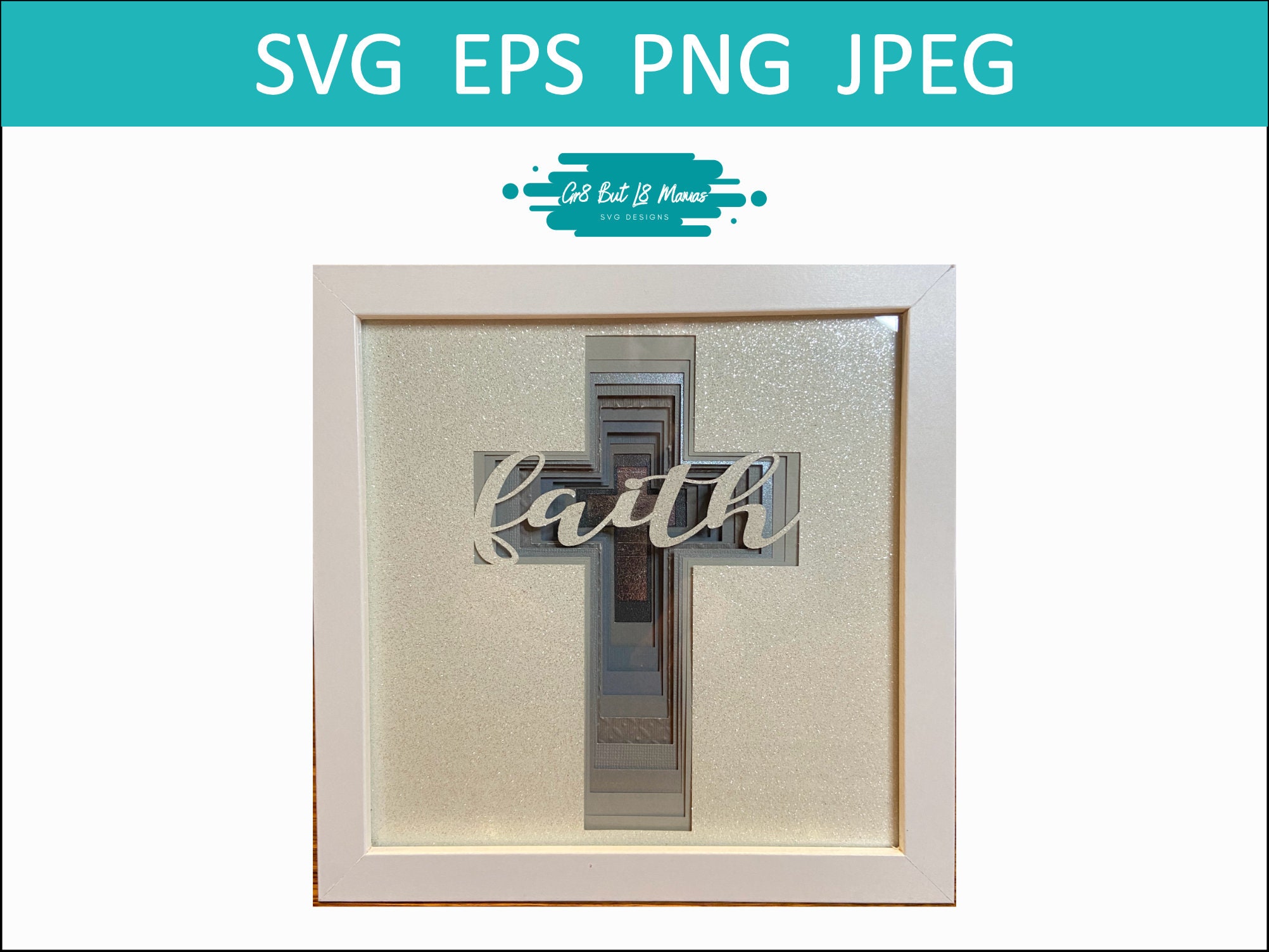 3D Cross Shadow Box SVG/PNG Cut Files | Cross | Easter | Faith | 3D ...