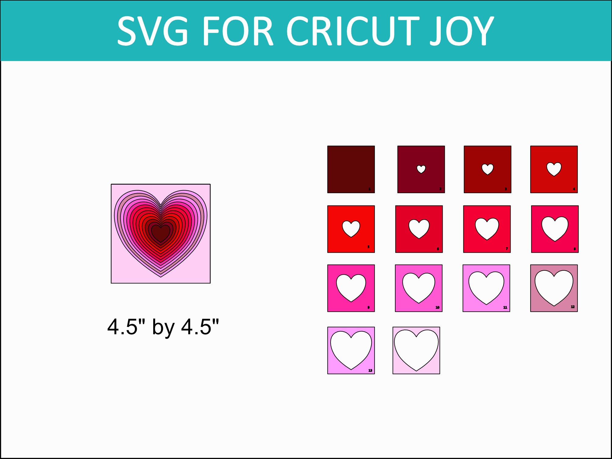 3D Shadow Box Hearts SVG/PNG Cut Files Valentine's Day - Etsy Canada