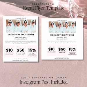 Med Spa Event Flyer | Beauty Flyer Templates | Editable & Printable - Etsy